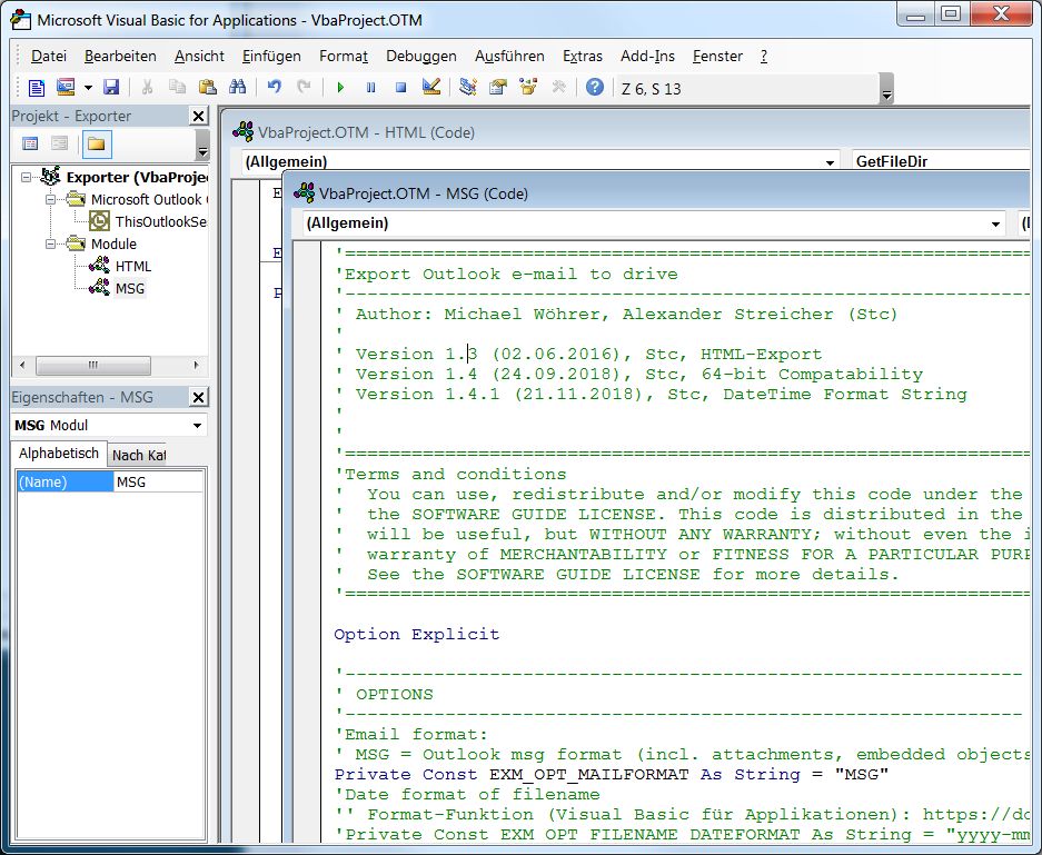 Alexander Streicher / OfficeEmailExporter · GitLab